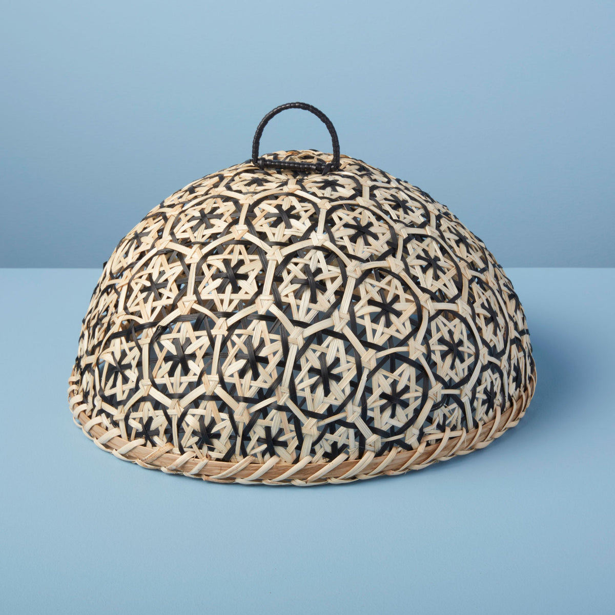 Safirah Bamboo Cloche, Black & Natural – Tea + Linen